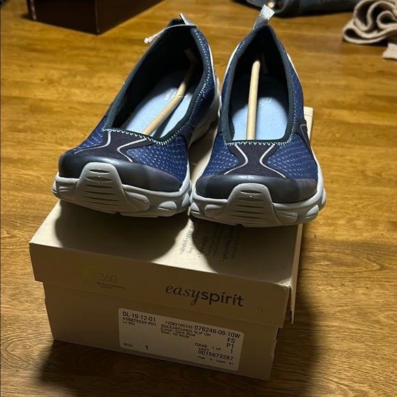 Easy Spirit | Shoes | Easy Spirit Blue Slipon Sneakers | Poshmark